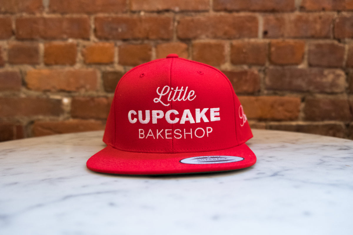 Red Snap Back Hat (Brooklyn Edition) – Little Cupcake Bakeshop
